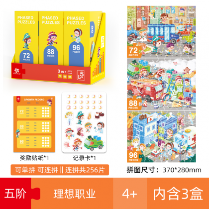 Pinwheel Phased Puzzle Level 5 The City 进阶拼图5阶理想职业